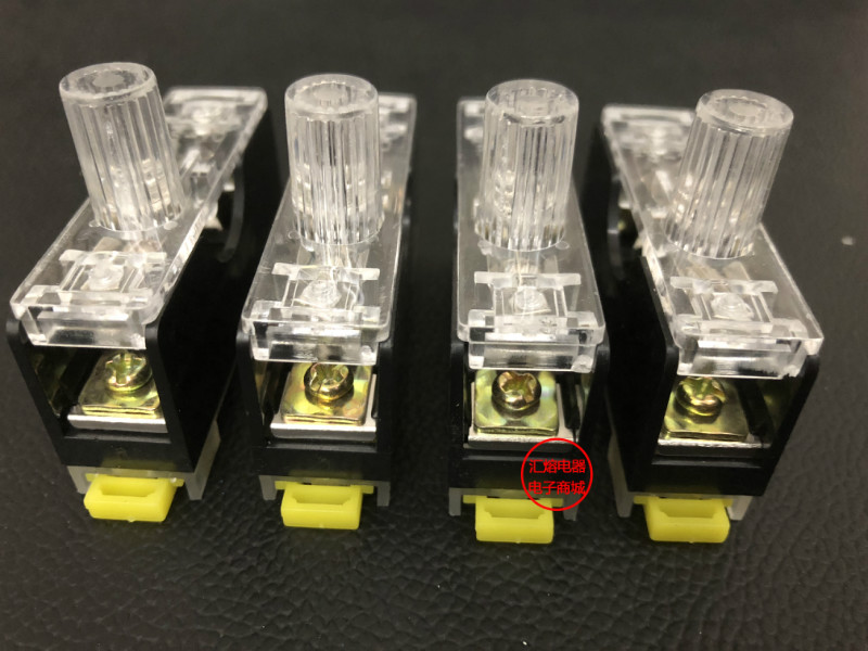FS101带灯保险丝底座fs10导轨式熔断器底座内置6*30保险丝FS-101