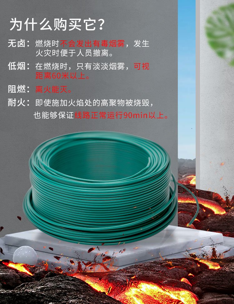 wdz-byj-450/750v 低烟无卤阻燃电缆电线 2.5/4/6平方铜芯电线