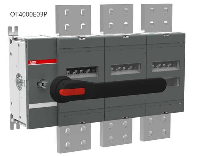 ABB隔离开关熔断器组OS800D03P 可配熔芯 P柜门操作 800A工作电流