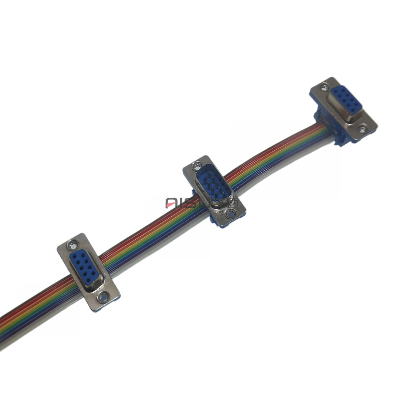 定制定做DB9串口线连接线多口并联集线器RS485RS232延长线测试线