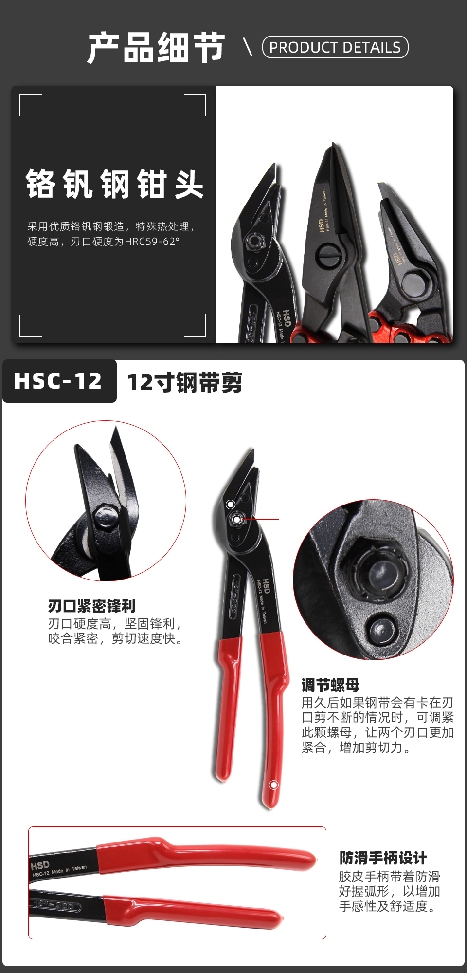 原装进口台湾威力钢WIGA富具亚FUJIYA 12 18 24寸钢带剪 拆包剪