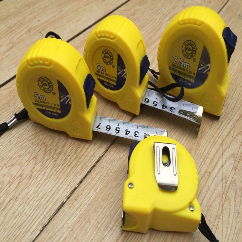 长城精工卷尺3米5米7.5米10米高精度耐磨不锈钢卷尺包邮木工米尺