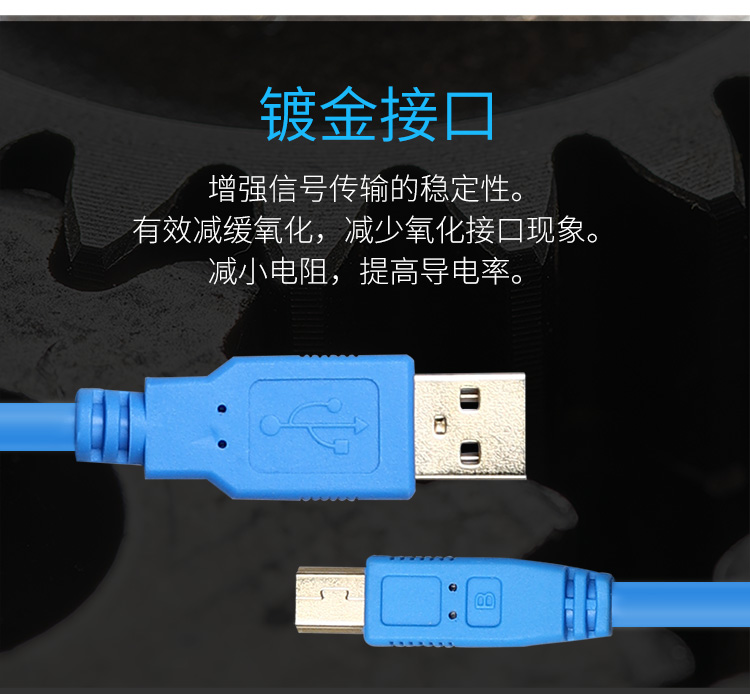 用于汇川PLC编程电缆USB型线调试H0U/H1U/H2U/H3U Mini数据下载线