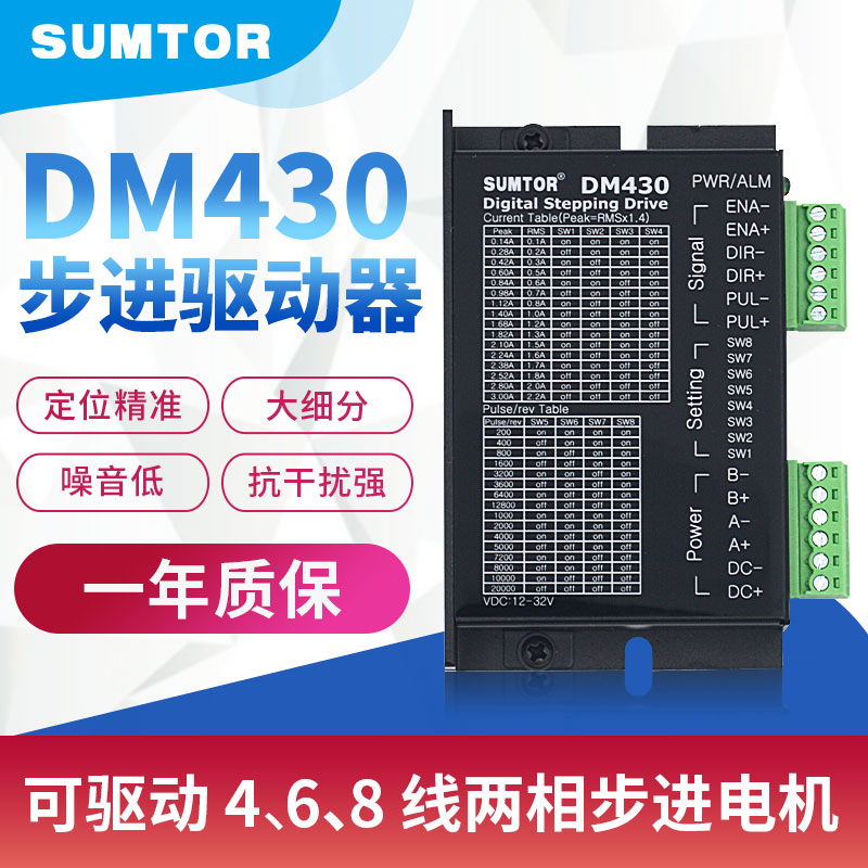 57/42步进电机驱动器DM430通用m415b三拓m420b驱动板128大细分24v - 百度爱采购