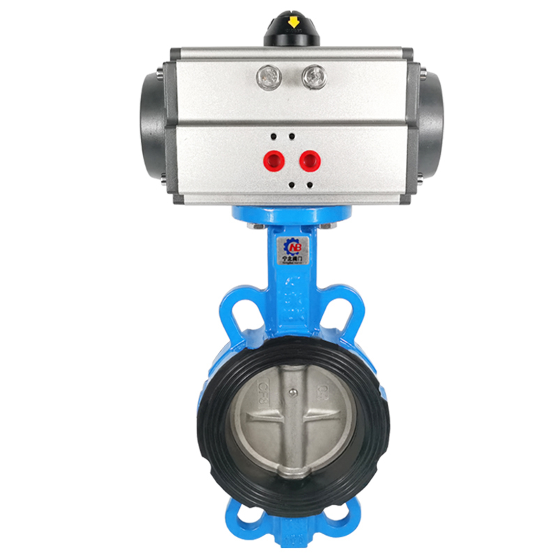 气动蝶阀D671X-16Q对夹式阀门不锈钢DN50 65 80 100 150 250 300