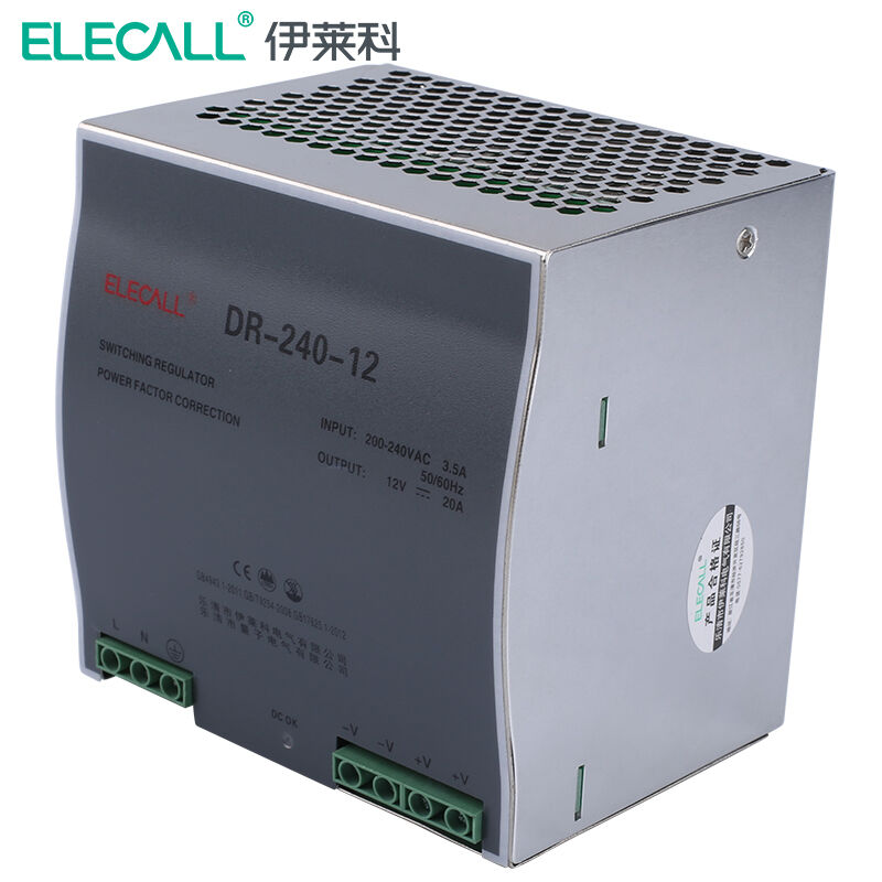 伊莱科（ELECALL）工业级导轨式开关电源LED监控电源变压器适配器 产品关键词:开关电源伊莱科