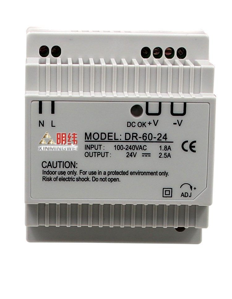 深圳明纬DR-60-24工业级卡导轨式直流LED开关电源DC24V2.5A 12v5a 产品关键词:工业级led开关;直流12v5a;工业级电源24v;明纬电源dr-60-24;开关电源 ...