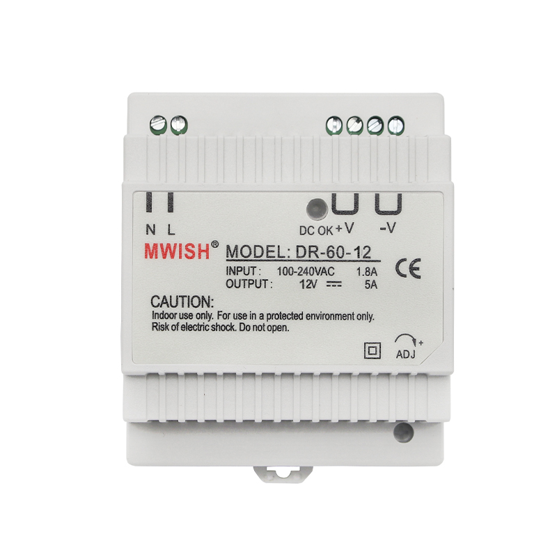 深圳明纬DR-60-24工业级卡导轨式直流LED开关电源DC24V2.5A 12v5a 产品关键词:工业级led开关;直流12v5a;工业级 ...