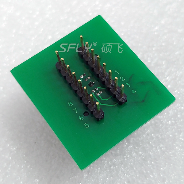 USON8,UDFN8,QFN8_3*2 TO DIP8 烧录座(进口座),SF-QFN8-3X2A