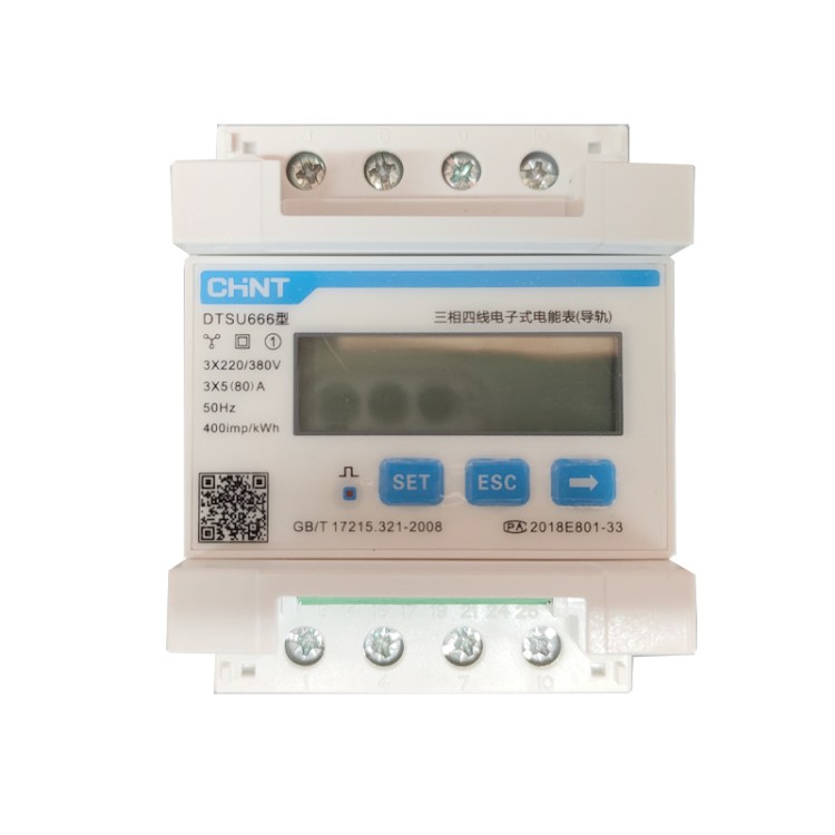 正泰 单相三相导轨式电表 DDSU/DTSU666 微型数显电子表RS485通讯 产品关键词:正泰三相电表485通讯;正泰DTSU666电表 ...