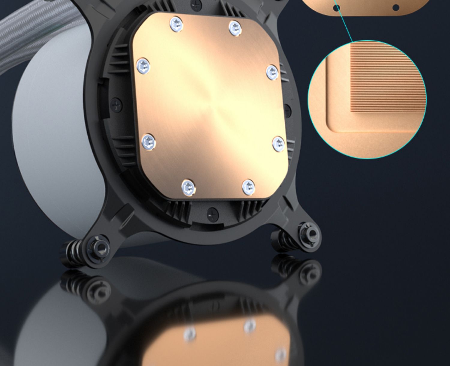 雅浚GA5水冷散热器EA5BA360一体式雅俊积木风扇CPU黑白色argb 240