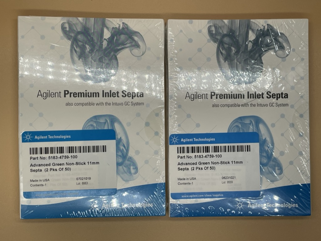 安捷伦气相进样口隔垫5183-4759、5183-4759-100，绿色不粘连