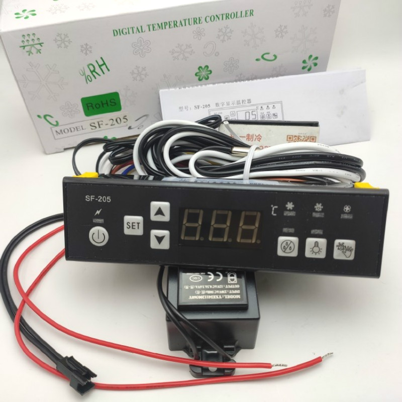 尚方SF-205 数字显示内置继电子温控器天翔冷柜展示冰箱雪度器30A