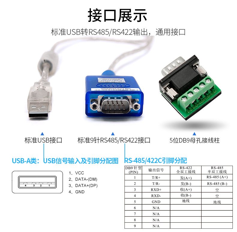 宇泰(UTEK)USB转485/422转换线RS485转USB通讯转换器UT-890A笔记
