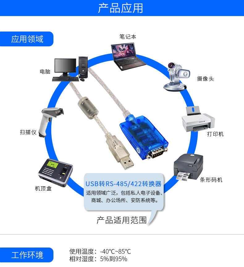 宇泰UT-890A USB转485串口线 rs485/422转USB通讯线 usb485转换器
