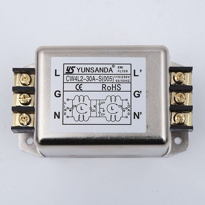 CW4L2-20A-R1单相双极高性能导轨式电源滤波器220v交流净化抗干扰 产品关键词:导轨电源滤波器;双极滤波器;滤波器cw4l2-20a-r1