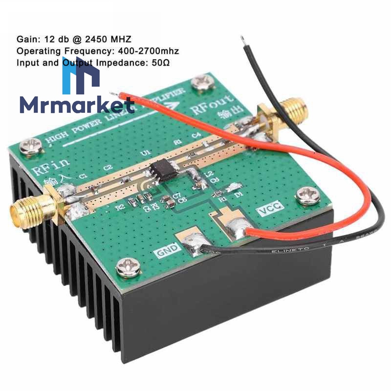 RF2126 射频功放 2.4GHZ 1W WIFI 蓝牙 放大器 图传放大器 带散热