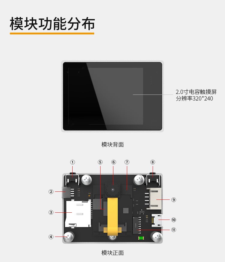 K210视觉识别模块 AI人工智能传感器 CanMV深度学习摄像头Python 产品关键词:深度学习传感器;视觉摄像头传感器;深度视觉传感器;ai视觉识别传感器